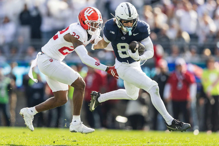 No. 2 Indiana snatches lead from Penn State by a toe to give Nittany ...