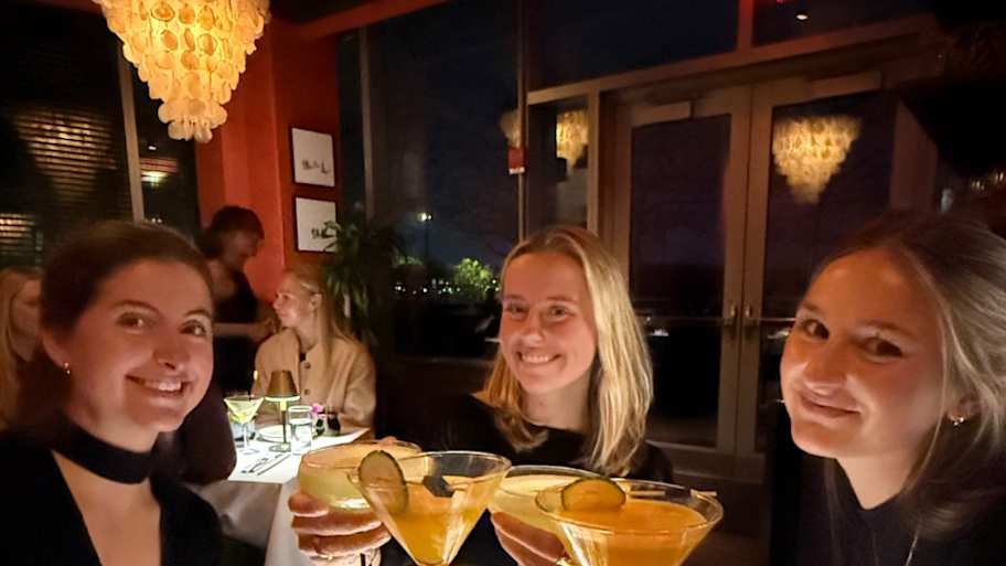 Drake Maye’s wife Ann enjoys girls night out before Patriots vs ...