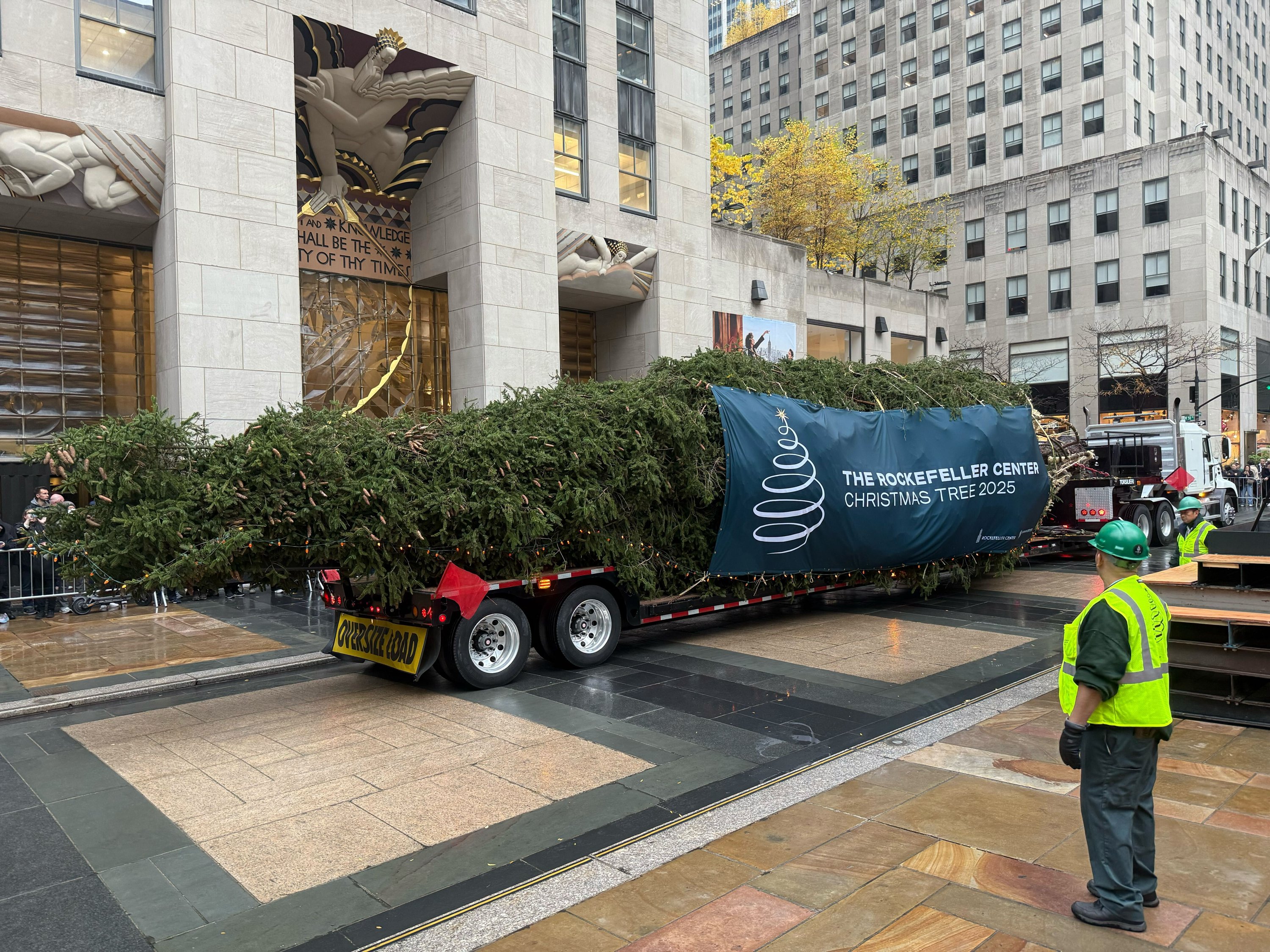 Rockefeller Center Christmas tree arrives in New York City