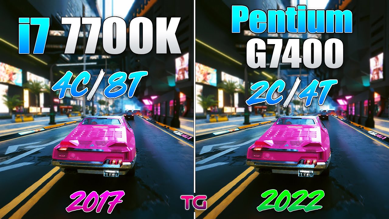 New 12th gen Pentium G7400 vs Core i7 7700K - test in 8 games