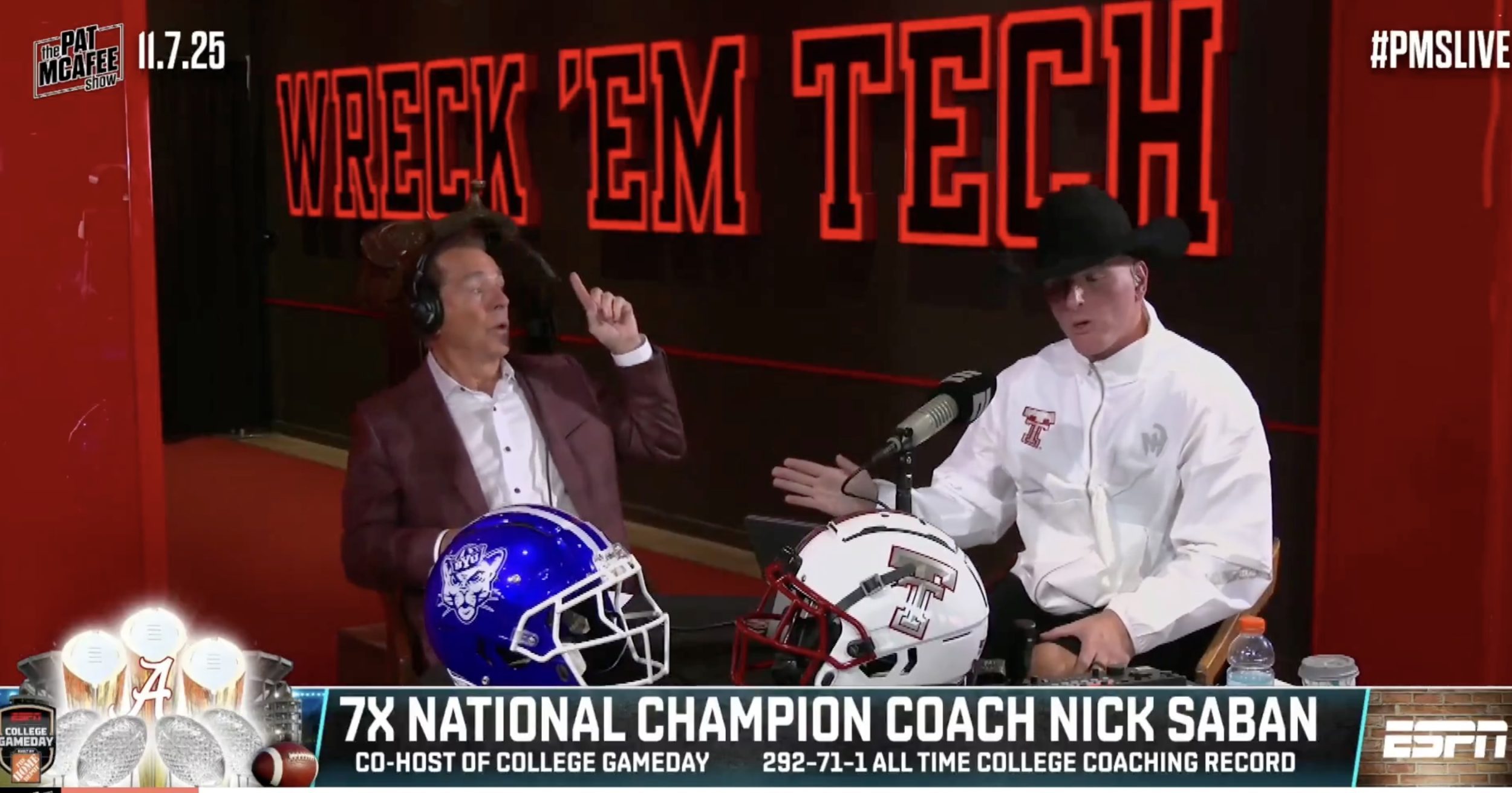 Nick Saban praises petty Pat McAfee move