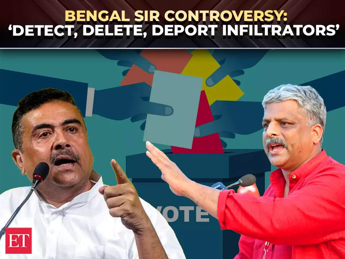 SIR in Bengal: Suvendu Adhikari alleges Bangladeshi infiltration, CPI(M ...
