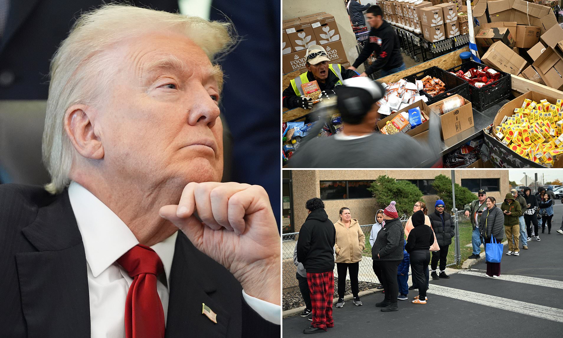 Panic at food banks as Trump presses ahead with cuts to Snap benefits ...