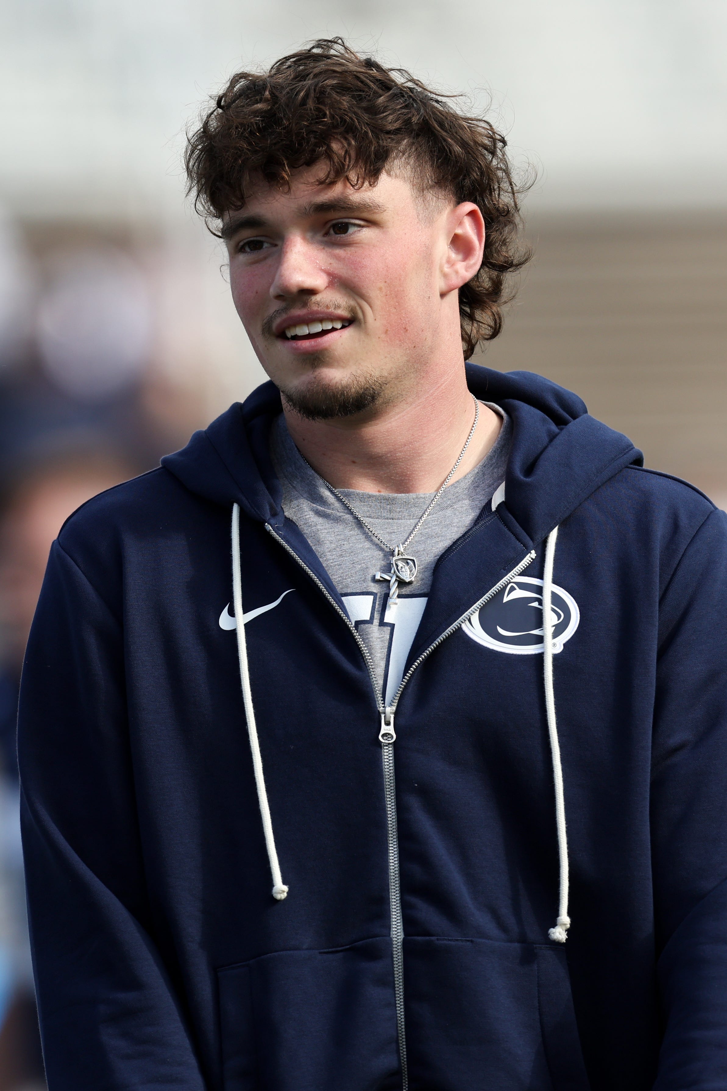 Penn State football's Drew Allar speaks publicly for first time since ...