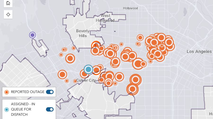 Power restored after over 100,000 LADWP customers report outages across ...