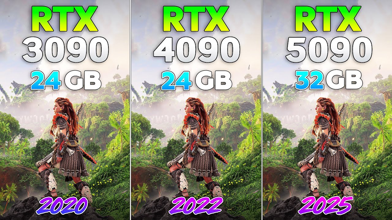 RTX 3090 vs RTX 4090 vs RTX 5090 - 3 gen difference