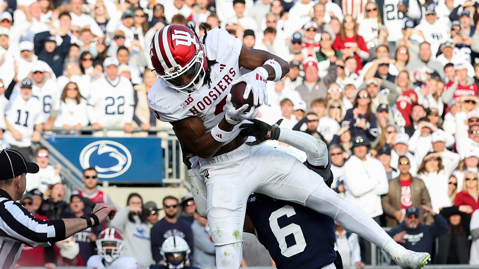 Omar Cooper Jr’s toe-tap TD keeps No. 2 Indiana’s undefeated season ...