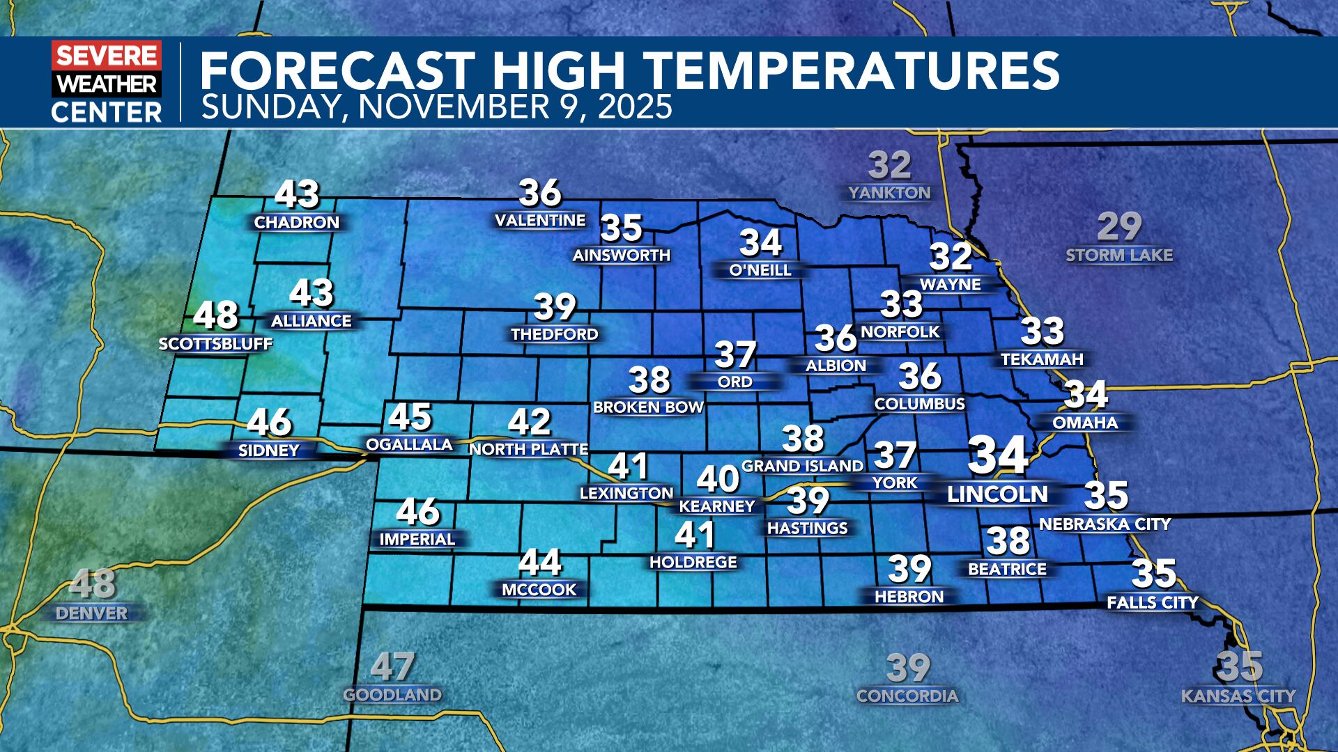 WATCH LIVE: Near record cold temperatures Sunday afternoon