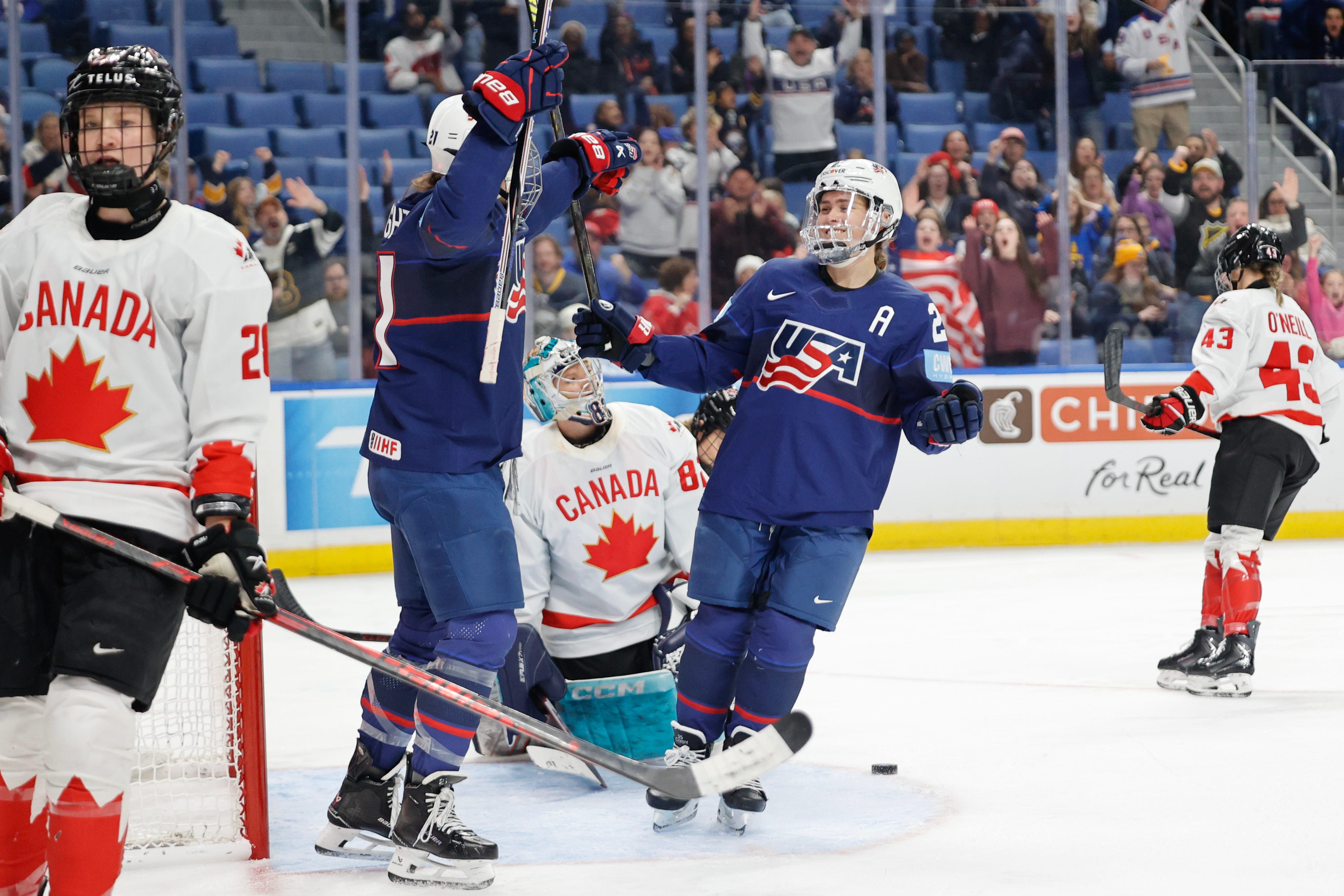 US women vs. Canada highlights as USA wins big in Rivalry Series