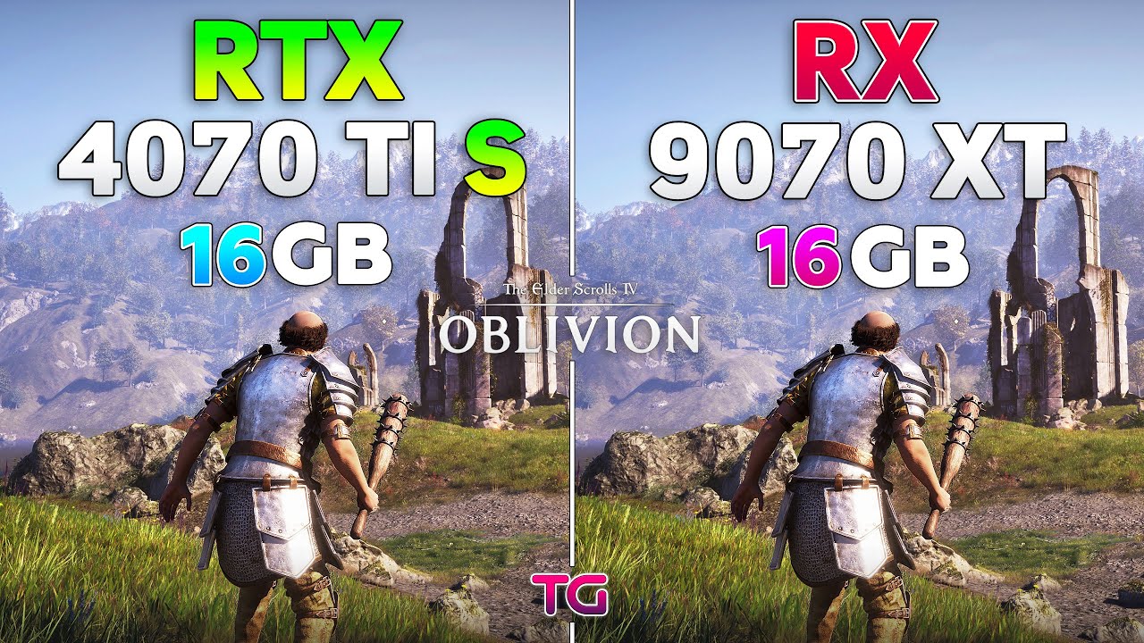 Oblivion remastered: RX 9070 XT vs RTX 4070 Ti Super | 1080p | 1440p | 4K