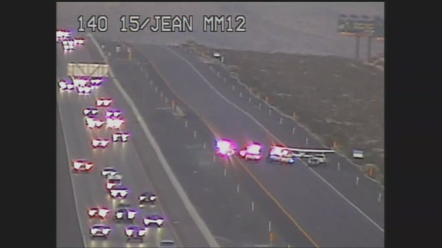 Emergency plane landing closes portion of I-15 south of Las Vegas valley
