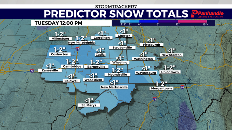 Colder Temps and First Snow of the Season Heading for the Ohio Valley