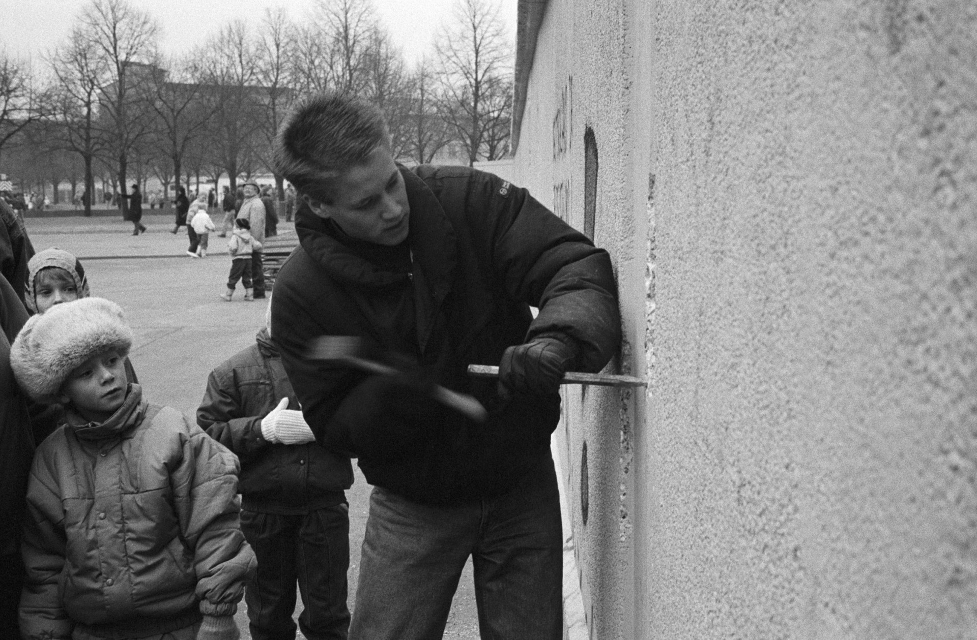 Denkwürdige Bilder vom Bau der Berliner Mauer