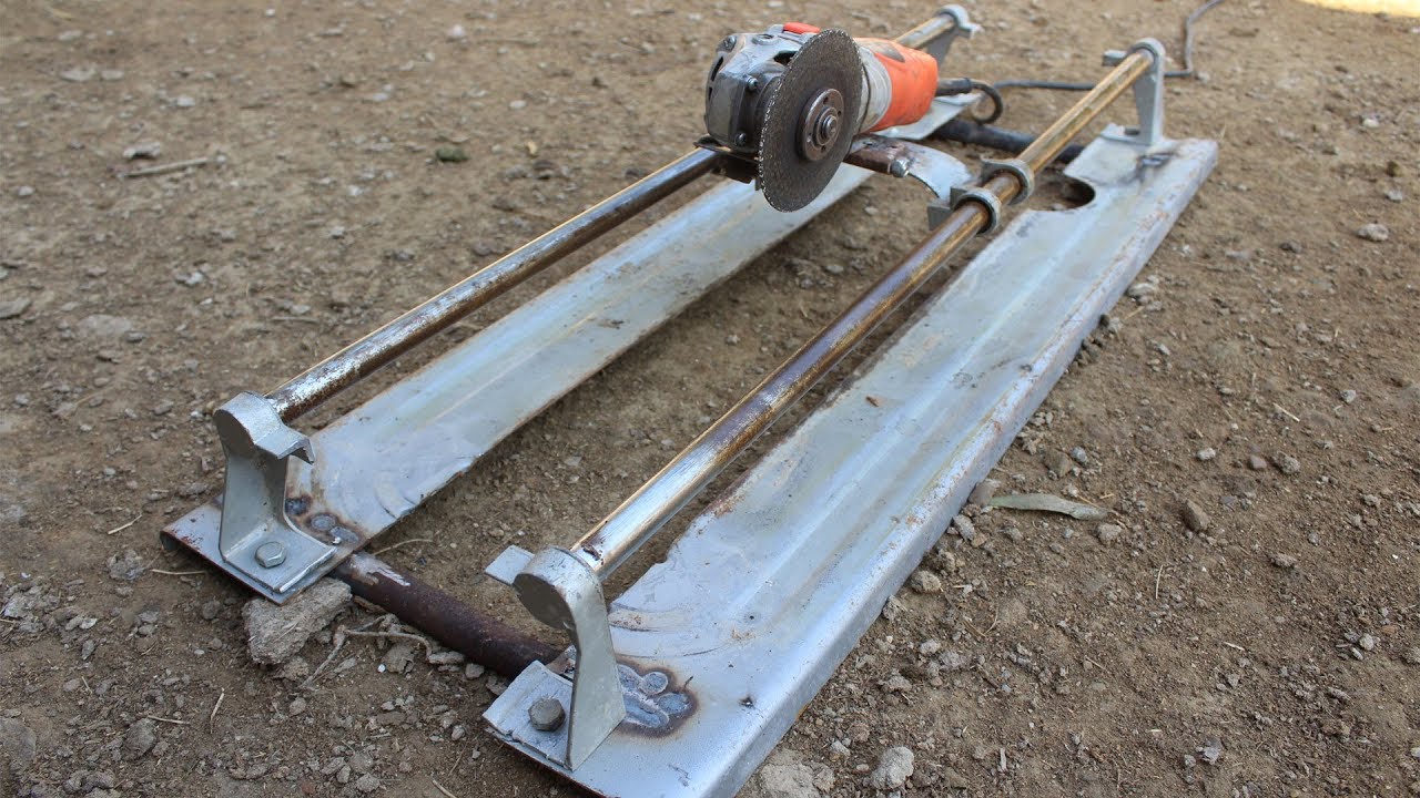 How to Make a Angle GRINDER SLIDER / Homemade Angle Grinder Stand