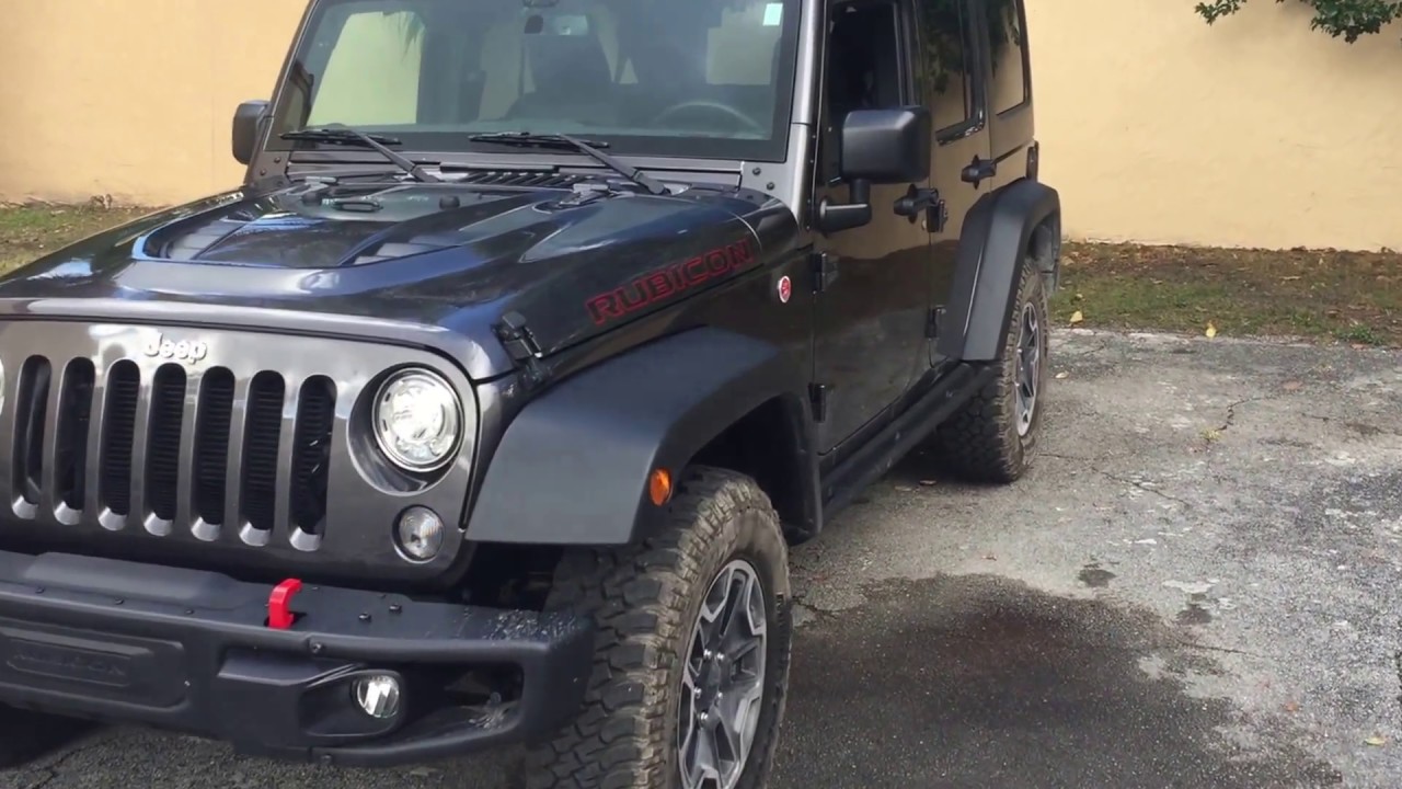 Despertando al Jeep Wrangler Unlimited Rubicon Hard Rock 2017