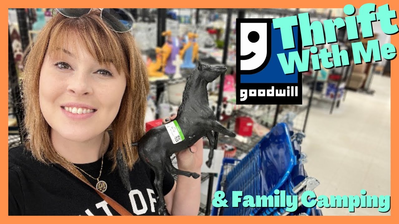 Almost left it on the shelf | Goodwill thrift with me & family camping