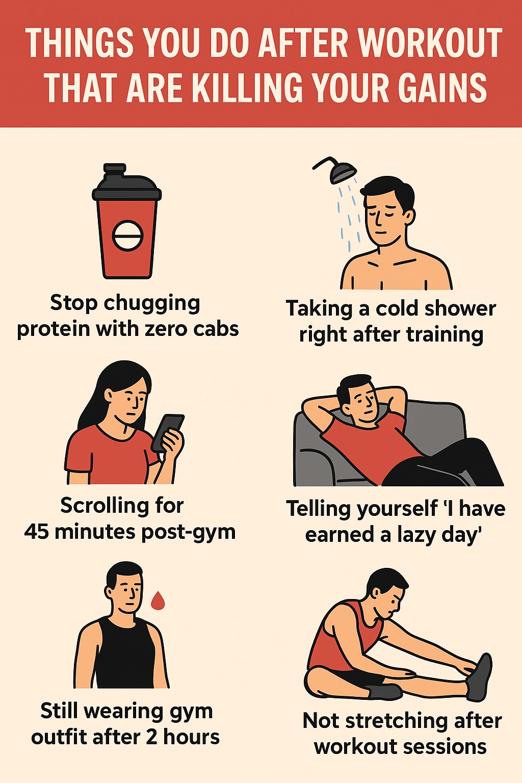 Fitness coach shares 7 things you do after workout that are killing ...