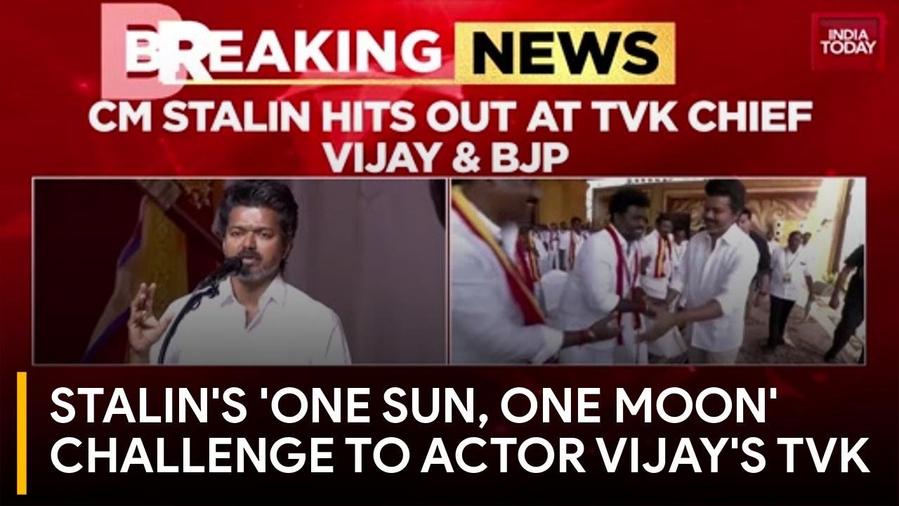 'One Sun, One Moon, One DMK': Stalin's Fiery Warning to Actor Vijay's TVK, BJP