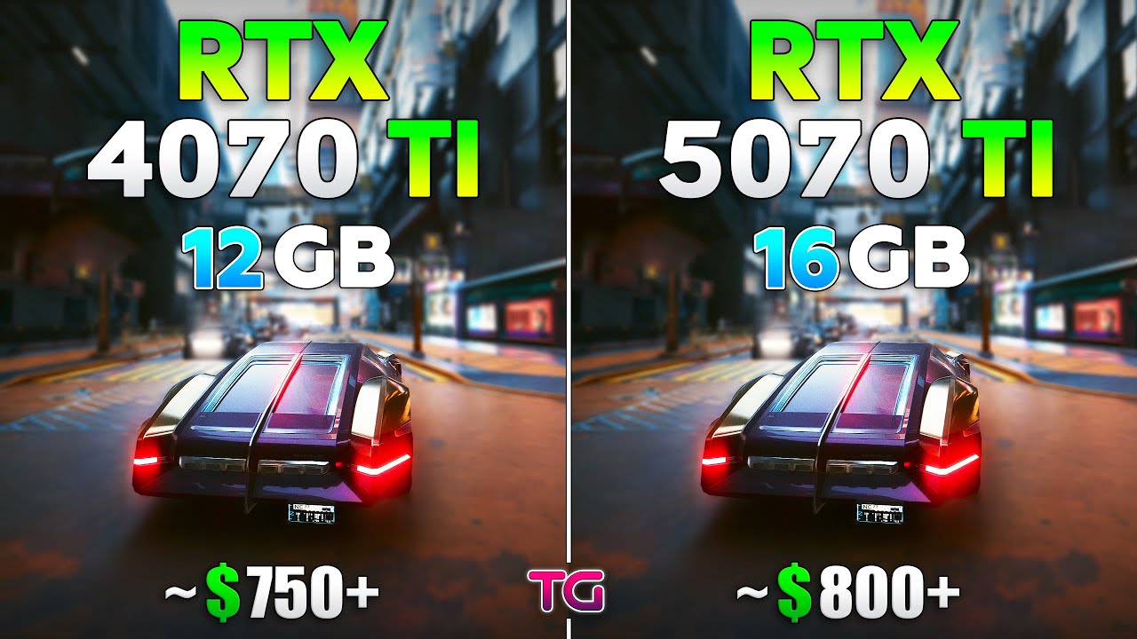 RTX 4070 Ti vs RTX 5070 Ti - Test in 11 games