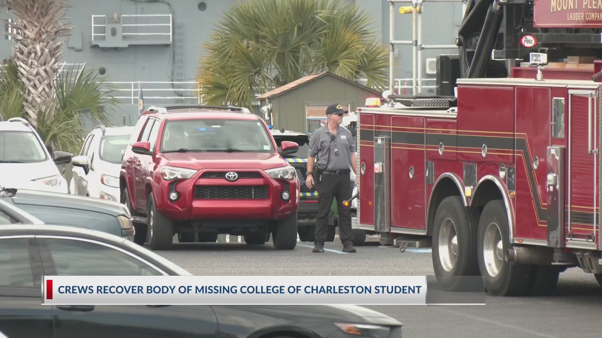 Crews recover body of missing College of Charleston student Owen Kenney