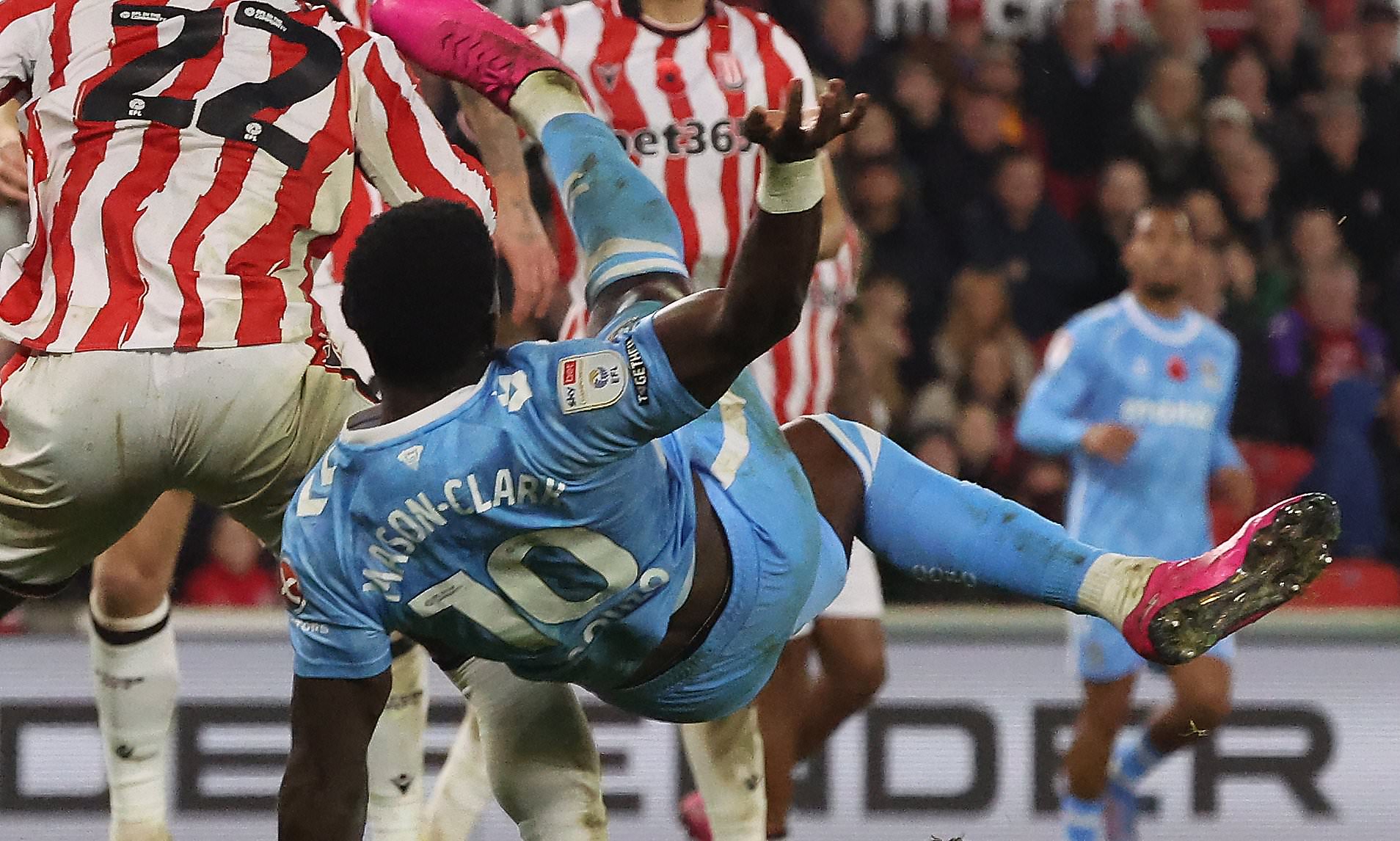 Coventry star lands KO blow on Stoke - and himself - as bicycle kick ...