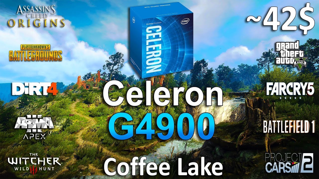 Celeron G4900 test in 9 games (GTX 1050)