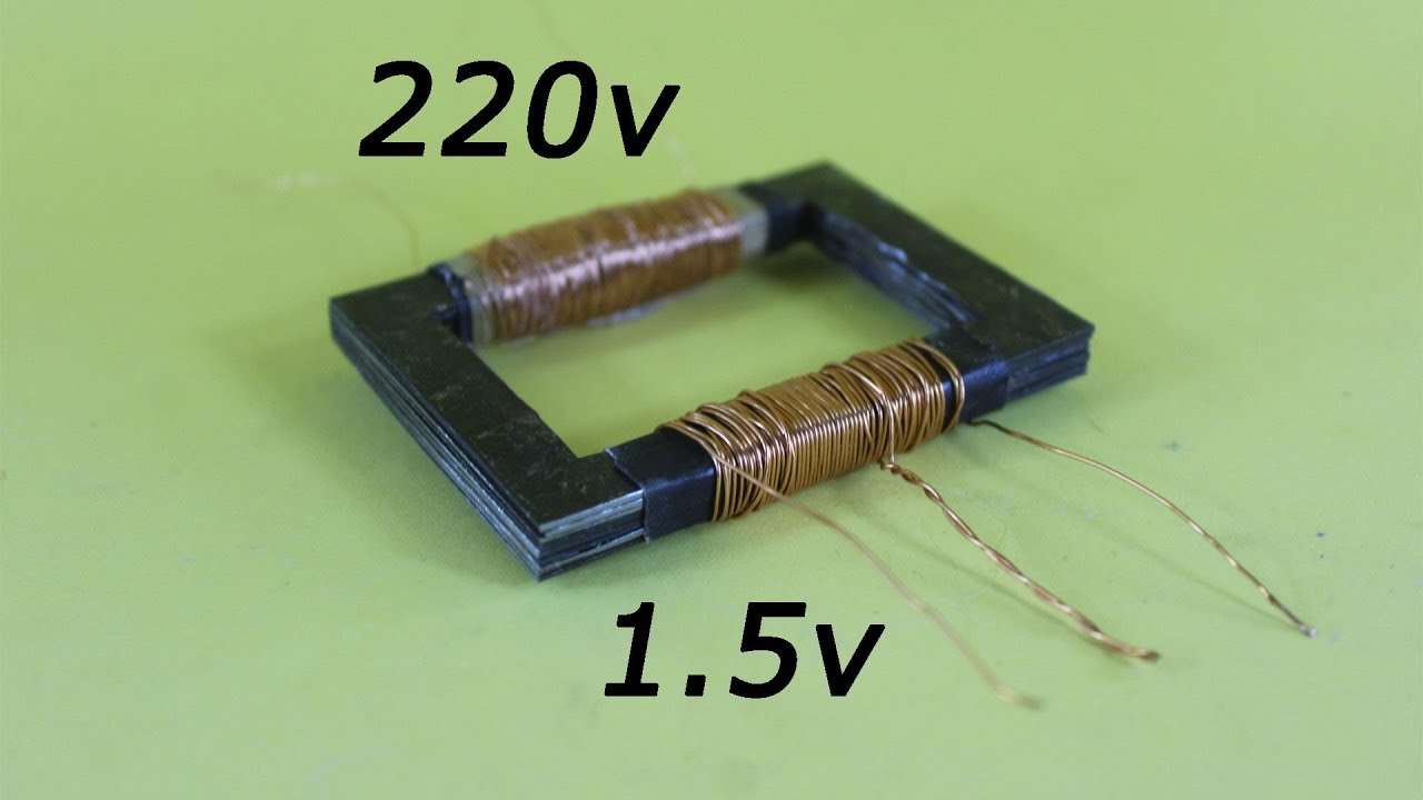 How to make 1.5v to 220v generator at home