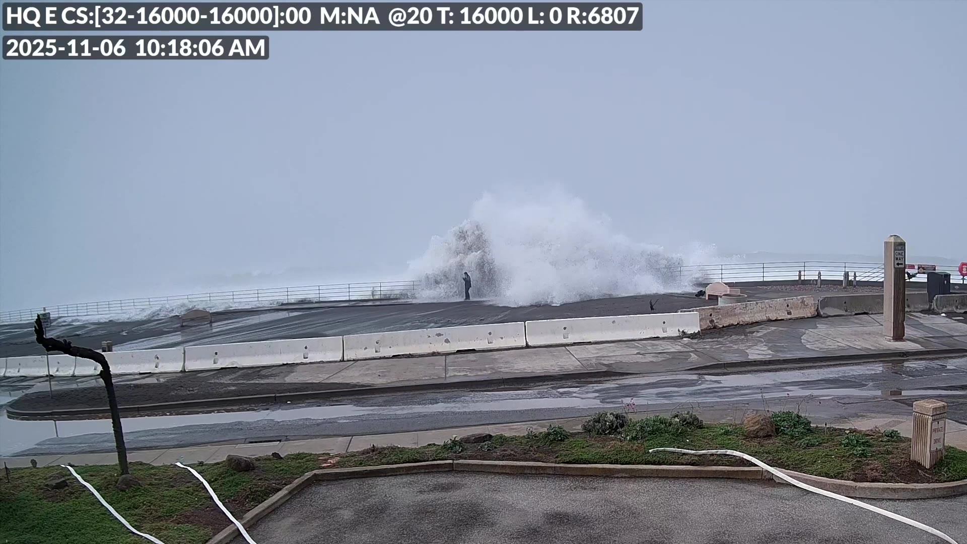 Woman knocked down by monster wave during Bay Area king tides