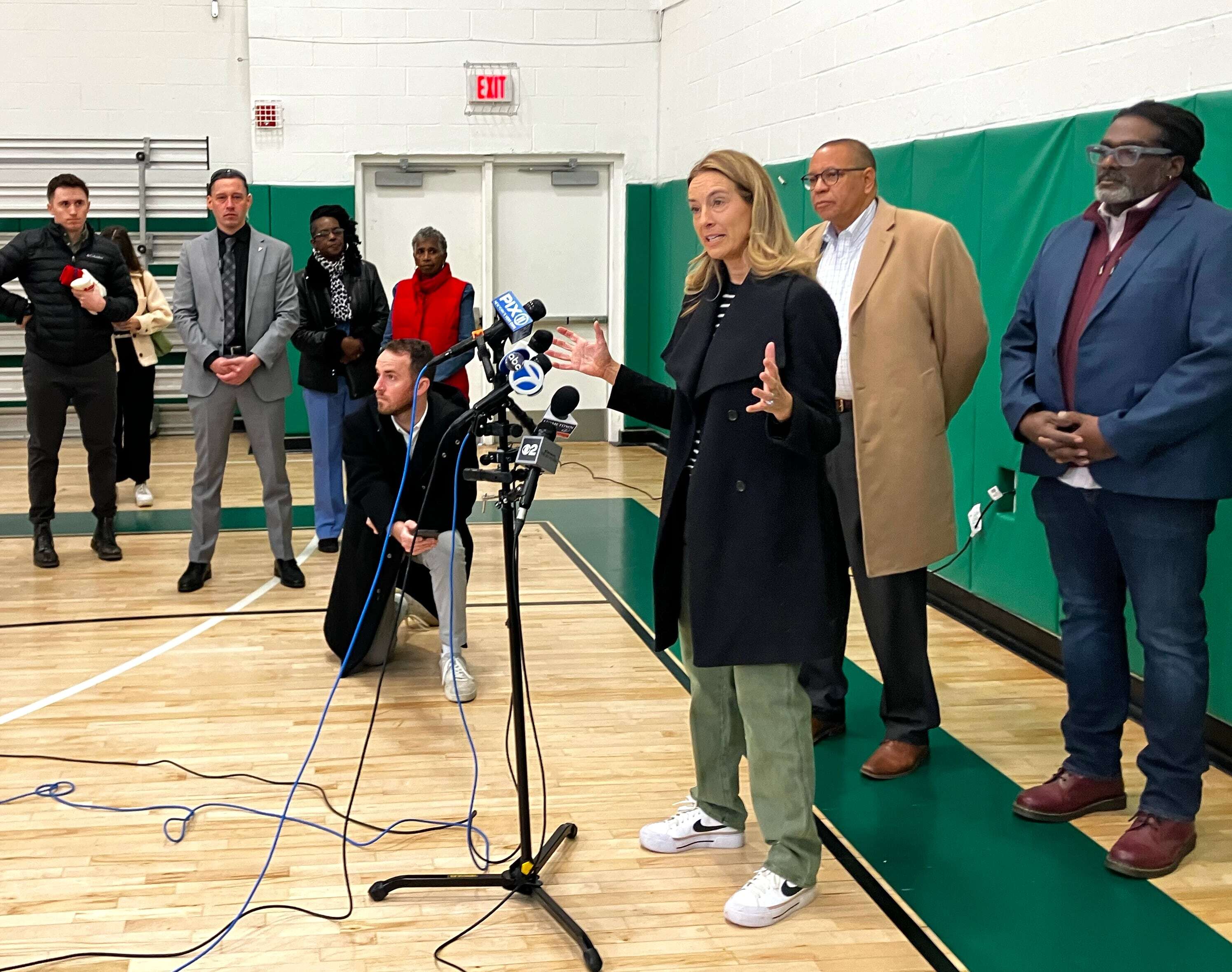 Hungry Newark residents welcome Mikie Sherrill’s first visit after ...
