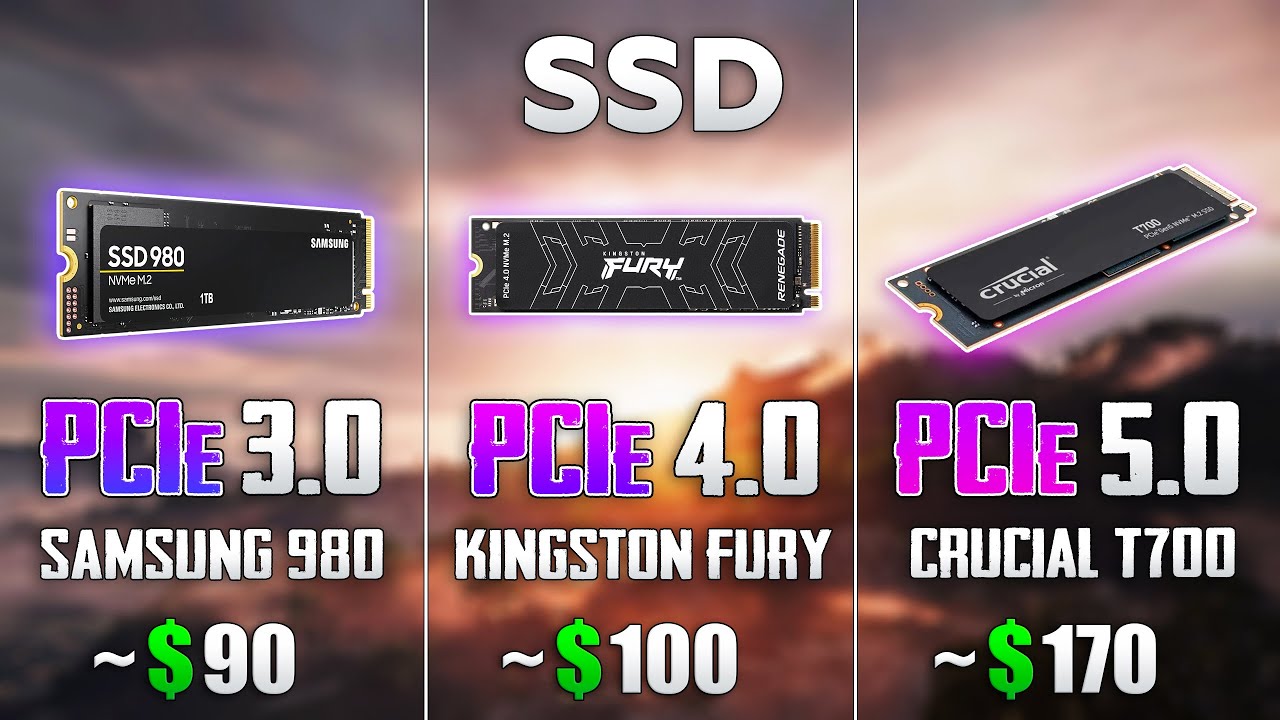 SSD PCIe 3.0 vs PCIe 4.0 vs PCIe 5.0 - Loading games