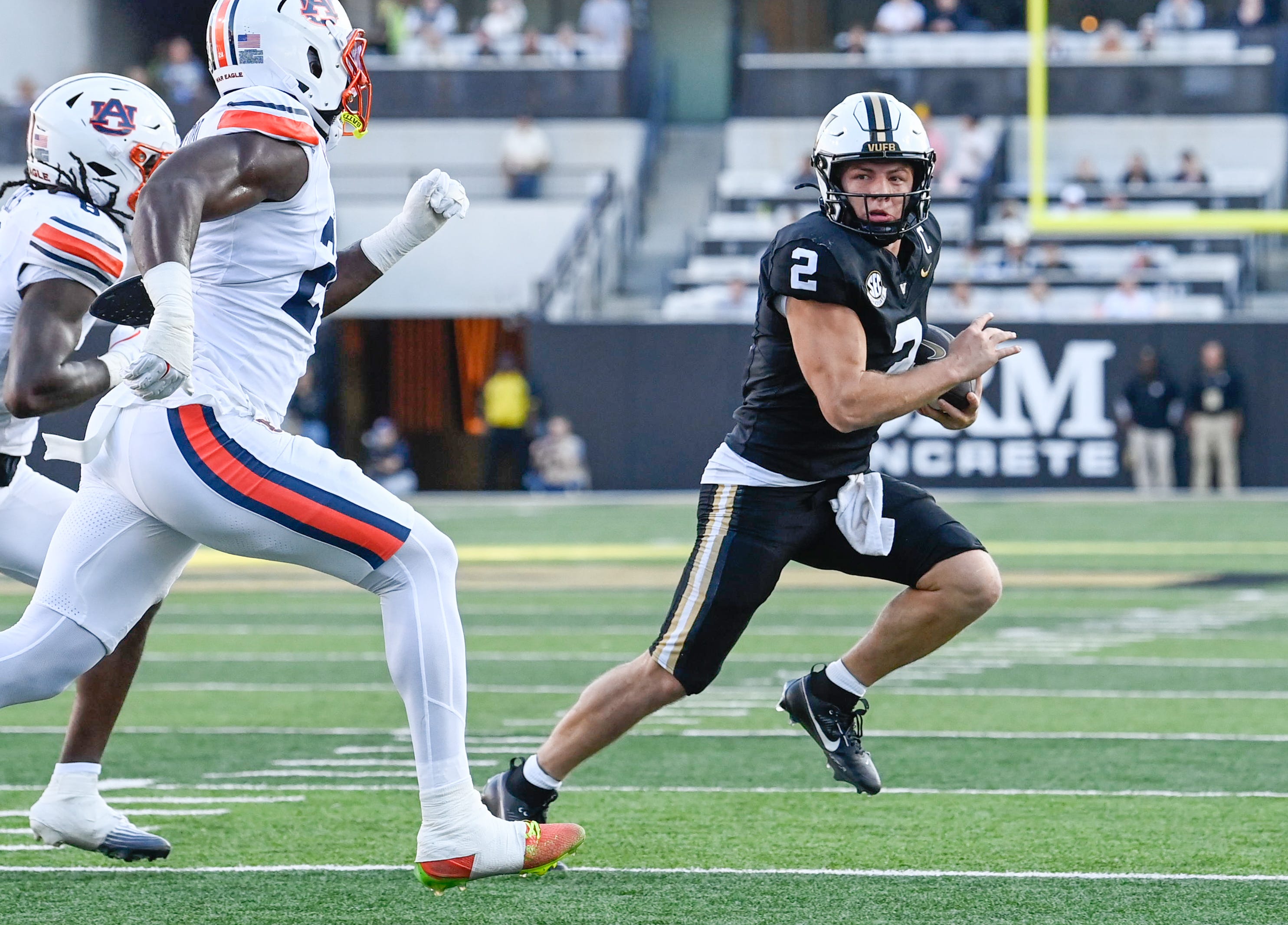 Diego Pavia stats vs Auburn as Vanderbilt QB puts up season-high 377 ...