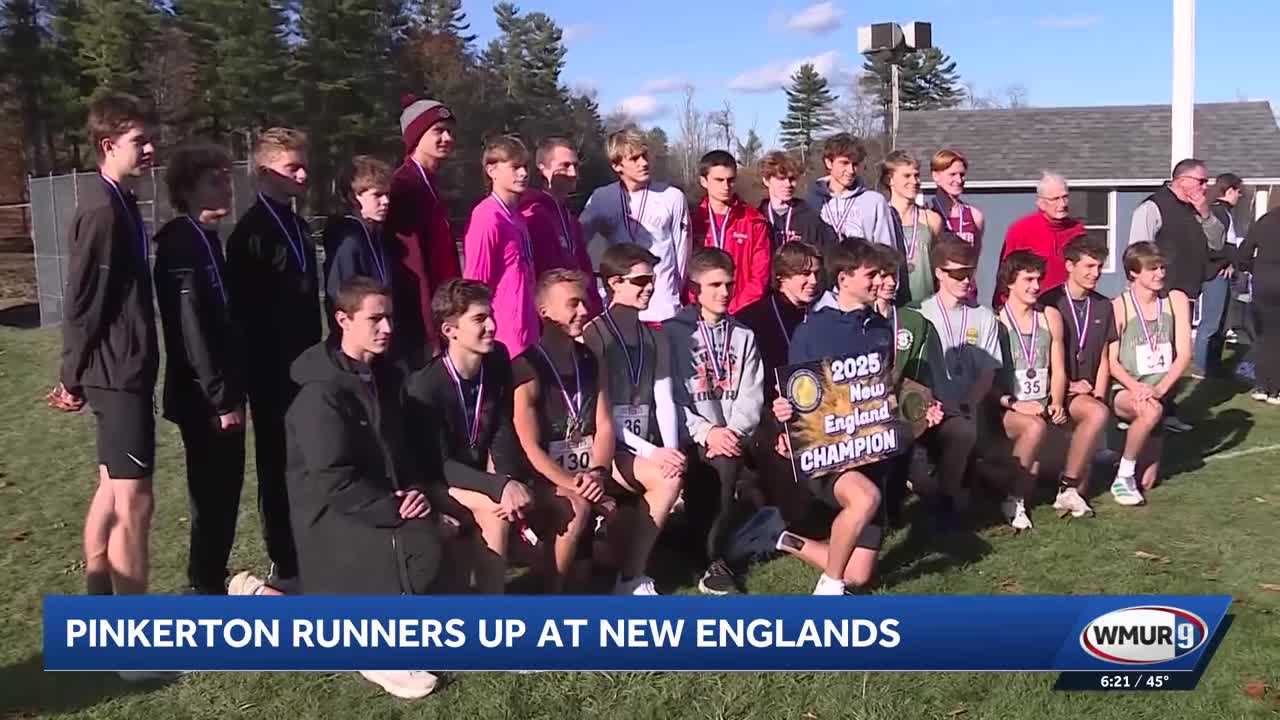 Pinkerton Boys’ Cross Country Comes in Second Place at New Englands