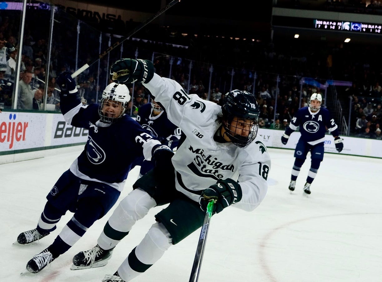 Michigan State hockey flexes its muscle in dominant win over Penn State