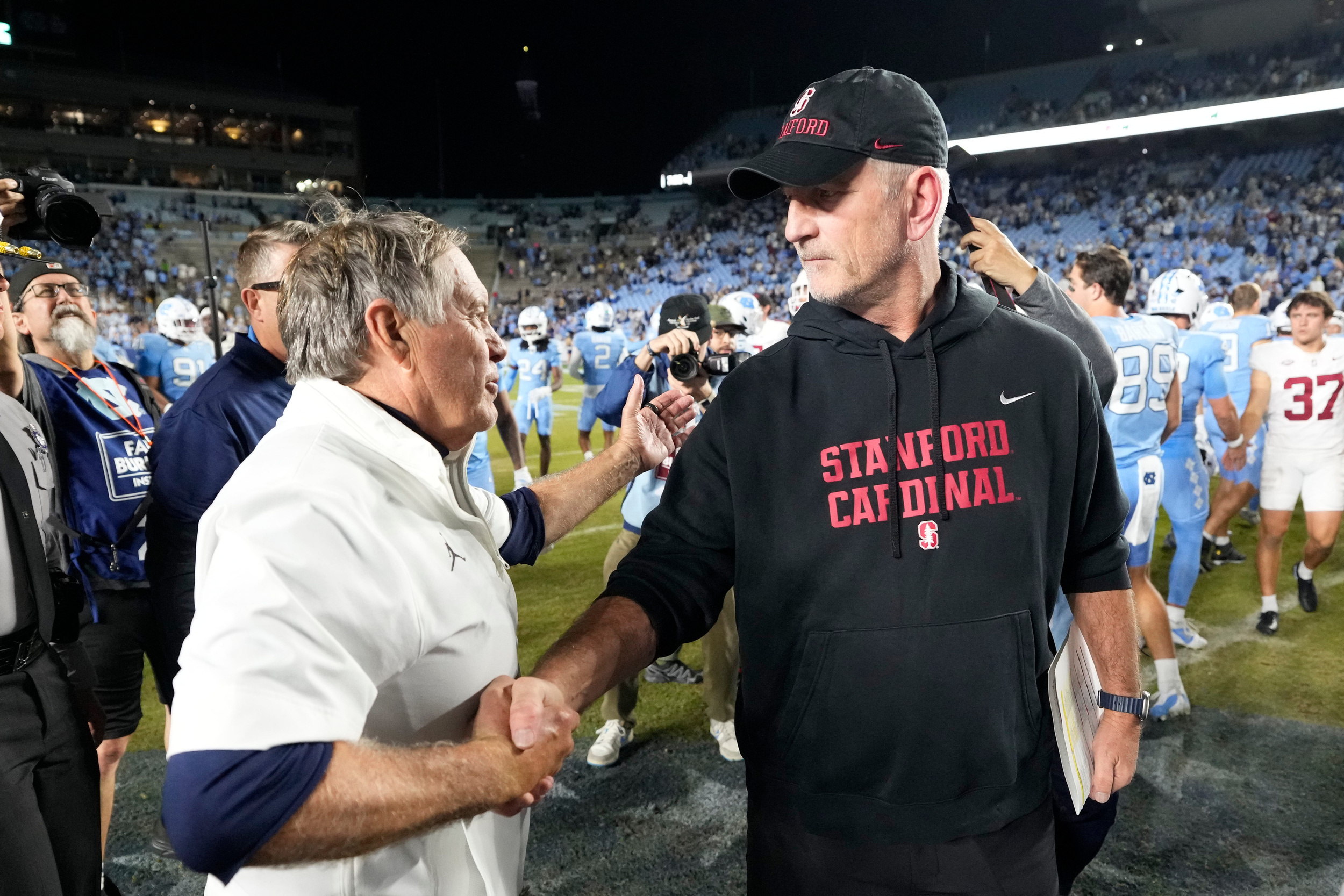 Bill Belichick, North Carolina get much-needed win in nine-sack effort ...
