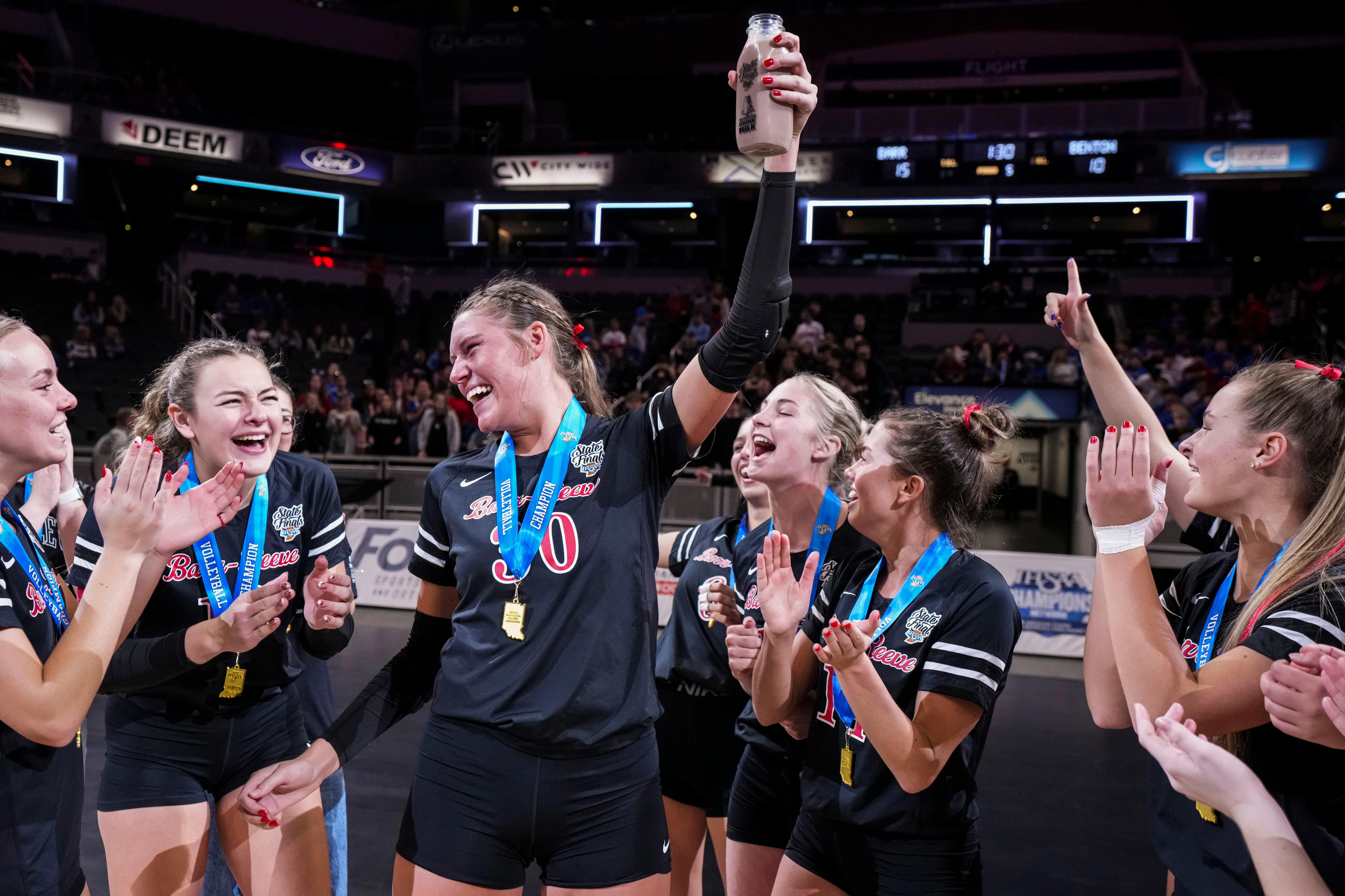 Barr-Reeve volleyball wins IHSAA state championship with thrilling five ...