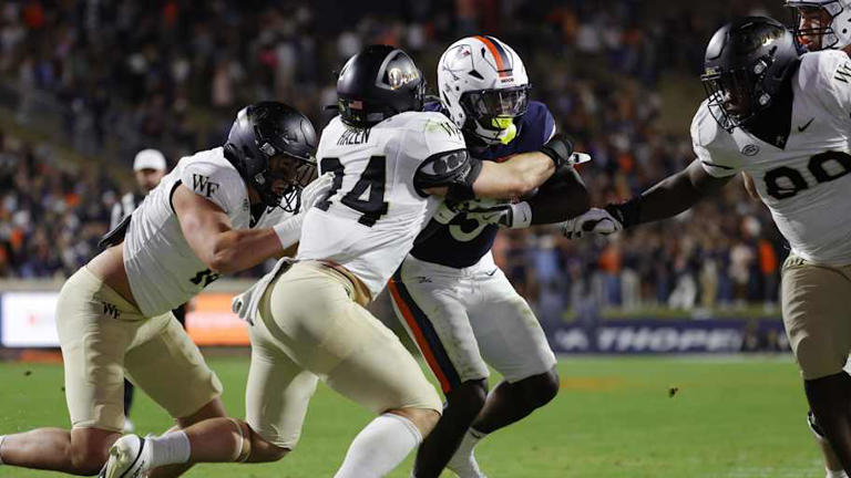 Deacs Have Halftime Edge of Nationally Ranked Cavaliers