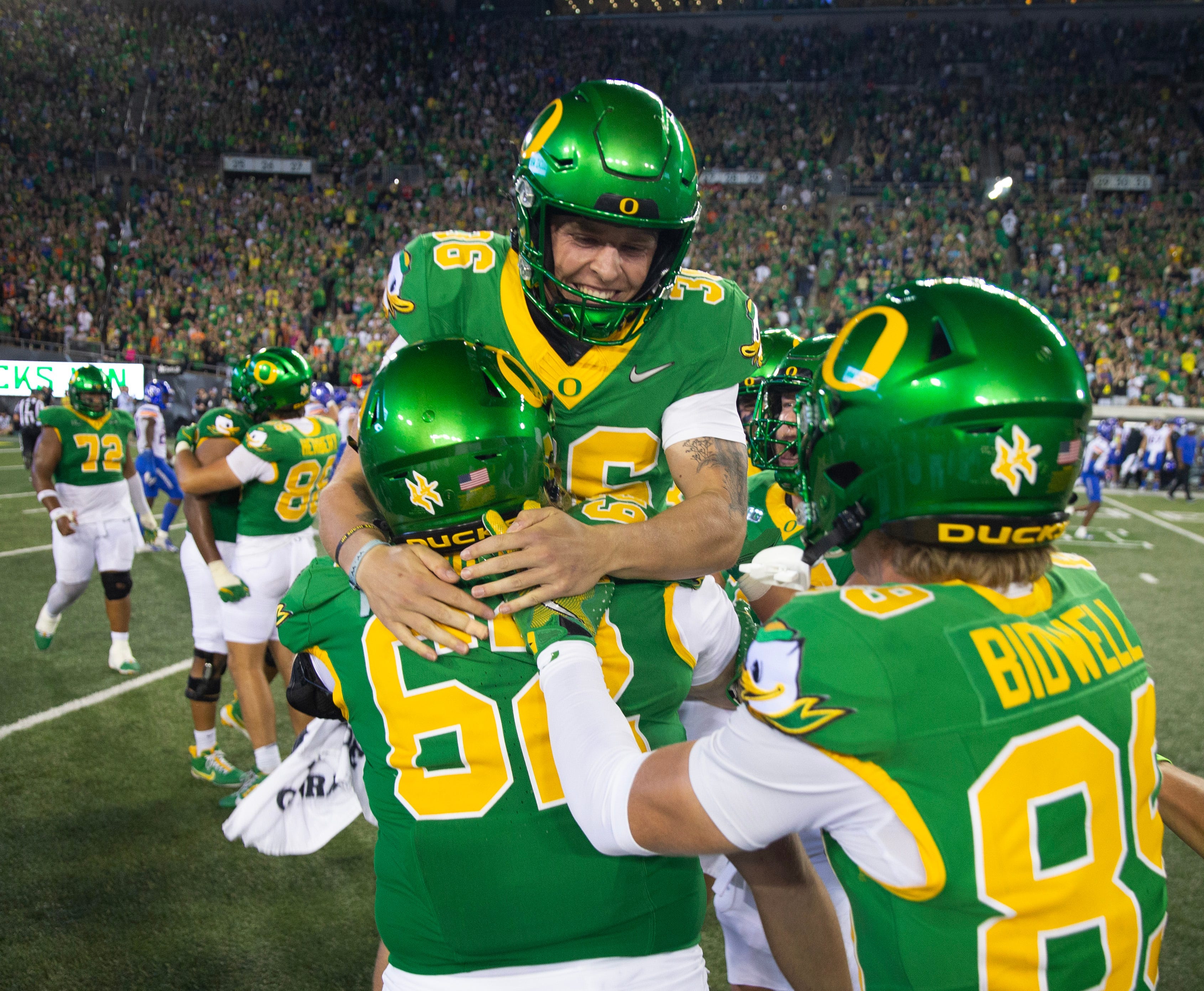 Atticus Sappington wins Ducks Wire Player of the Game vs. Iowa Hawkeyes