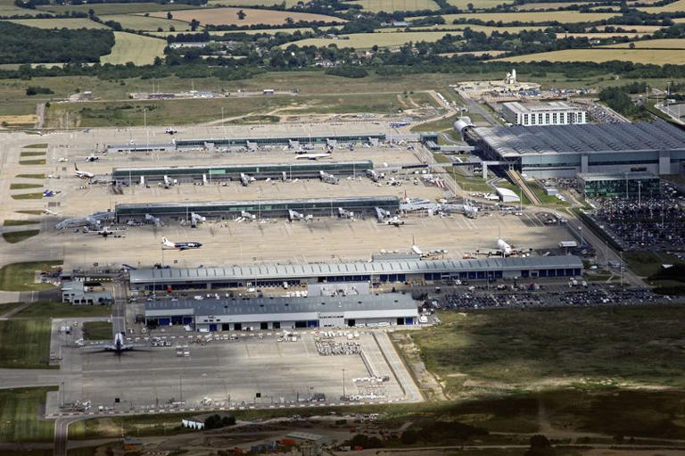 'Unruly' Stansted Airport passengers fined €10,000 after forcing flight ...