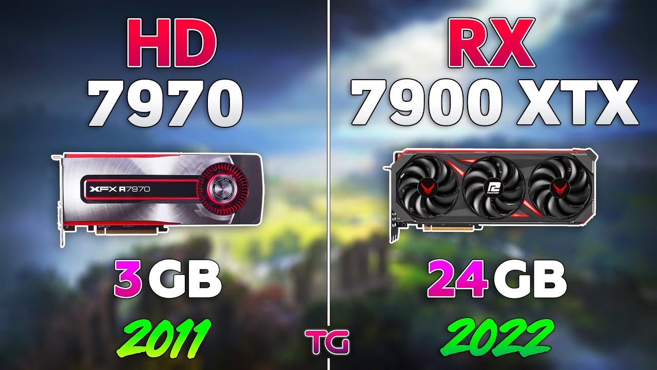 HD 7970 vs RX 7900 XTX - 11 Years Difference