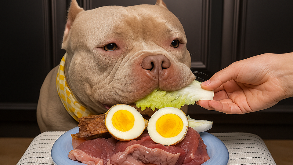 Gezonde maaltijd voor een blije hond