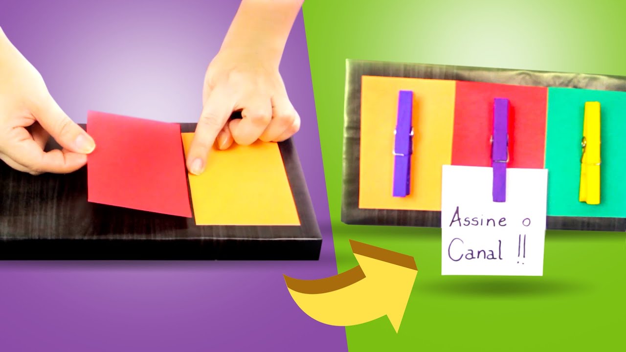 Mini mural de recados DIY