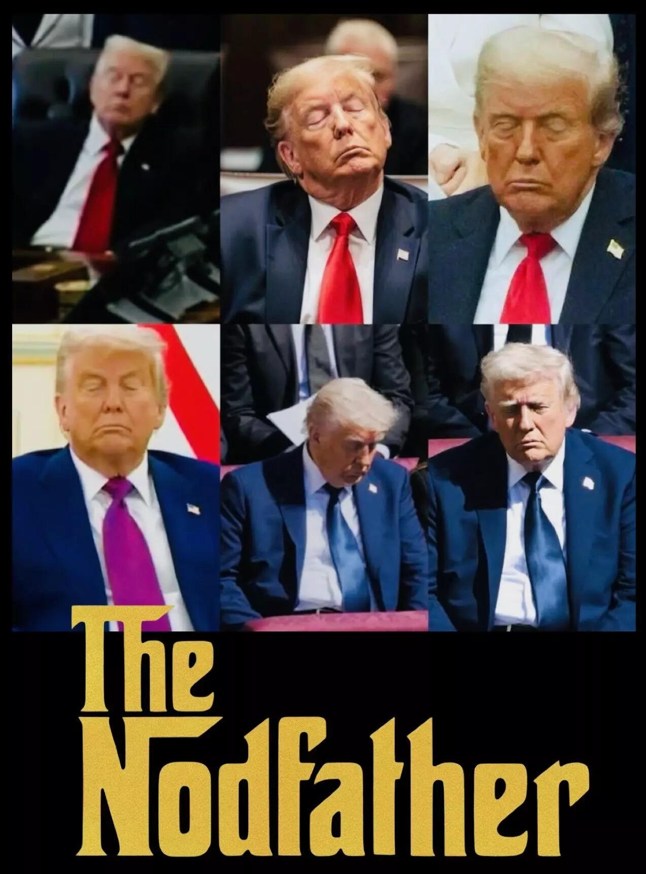 Gavin Newsom trolls Trump with ‘The Nodfather’ meme after viral sleepy ...