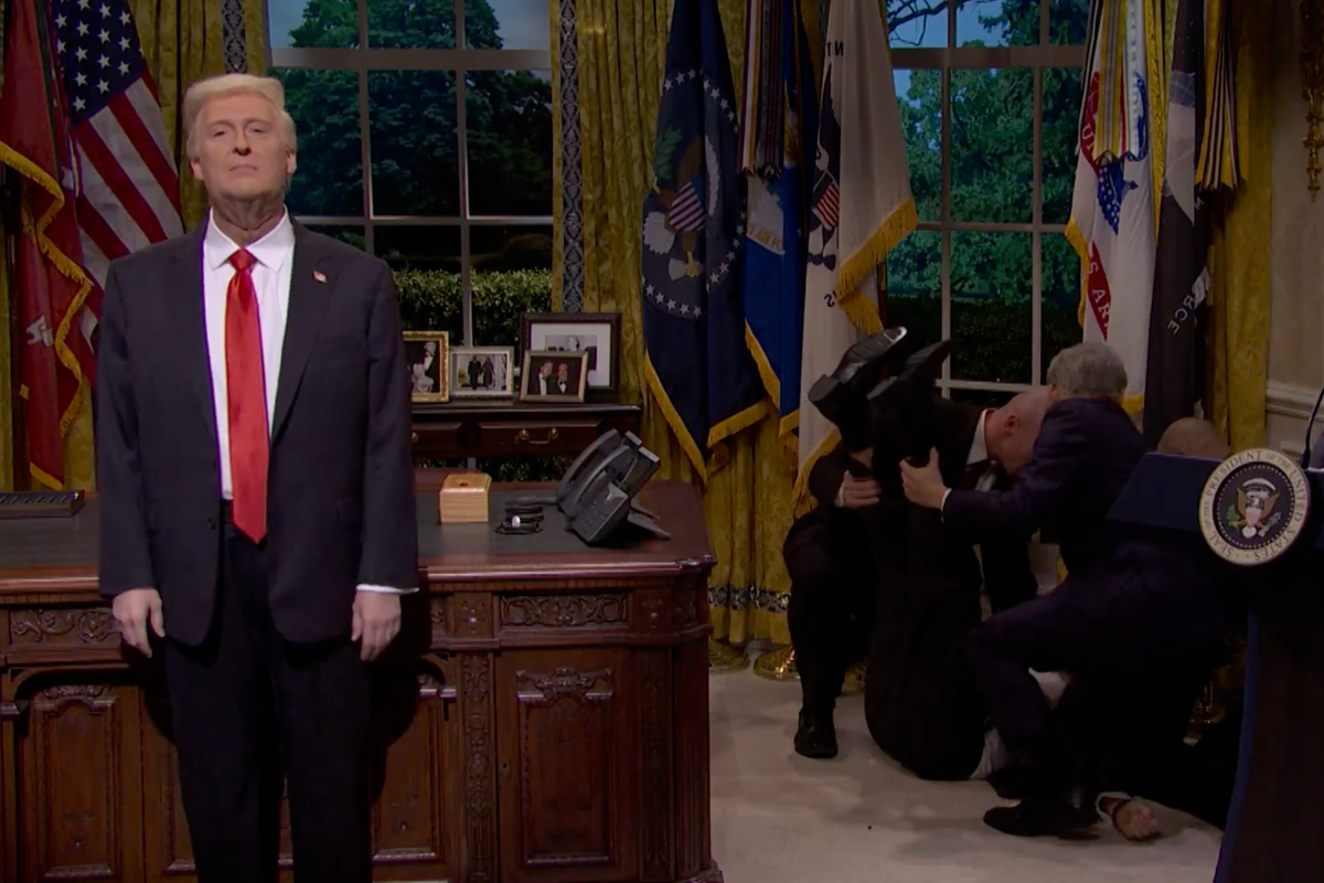 SNL blasts Trump’s pre-Thanksgiving flight cuts: ‘The planes are gone’