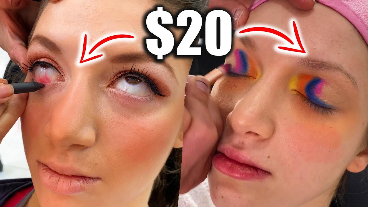 Same price pro makeup artists: Two very different results