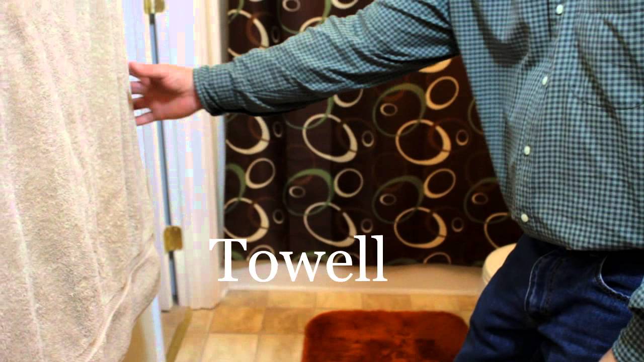 Cosas del baño. Vocabulario en inglés.