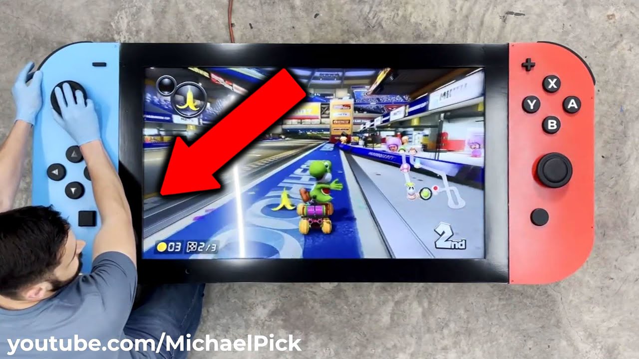 La Nintendo Switch más grande del mundo 😐 (y funciona) ++ es gigante