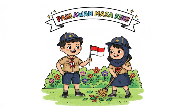 BARU! 20 GAMBAR Tema Hari Pahlawan 2025 Cocok untuk Anak SD TK, Contoh ...