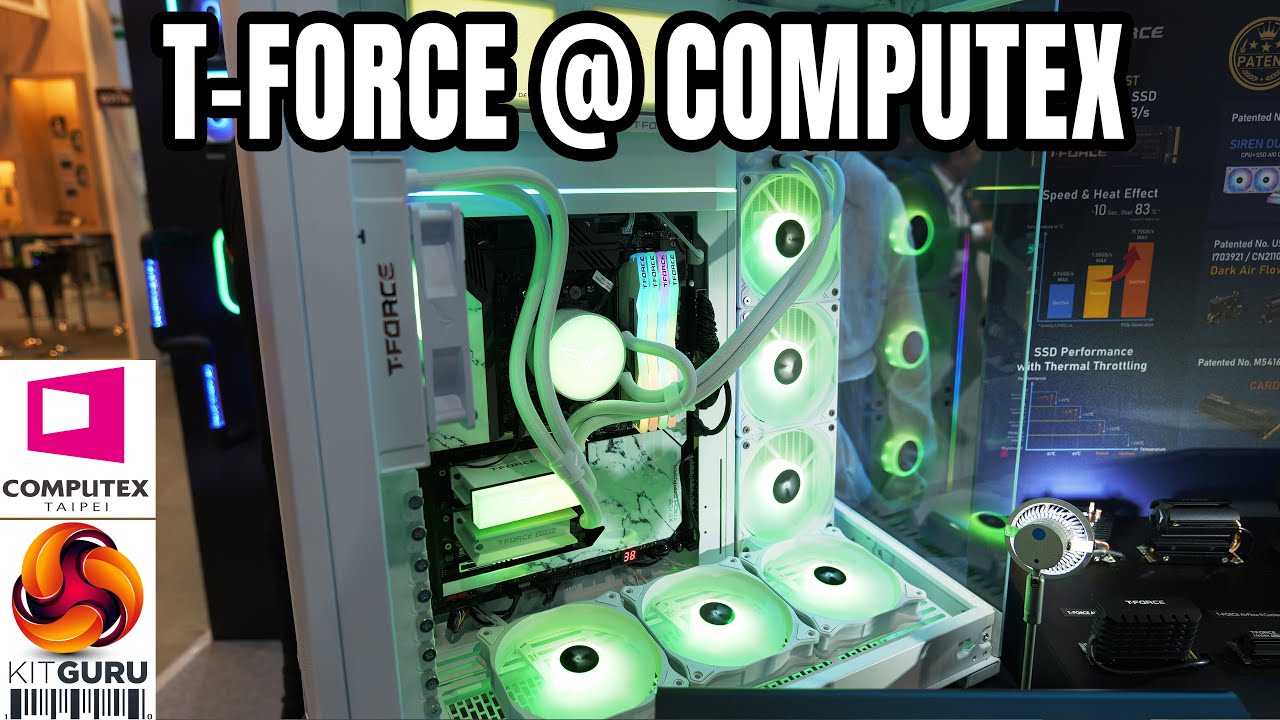 Computex 2023: T-Force demos DDR5 and SSD liquid coolers?