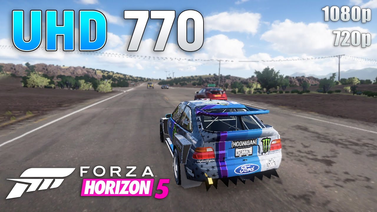 Forza Horizon 5 without graphics card (UHD 770)