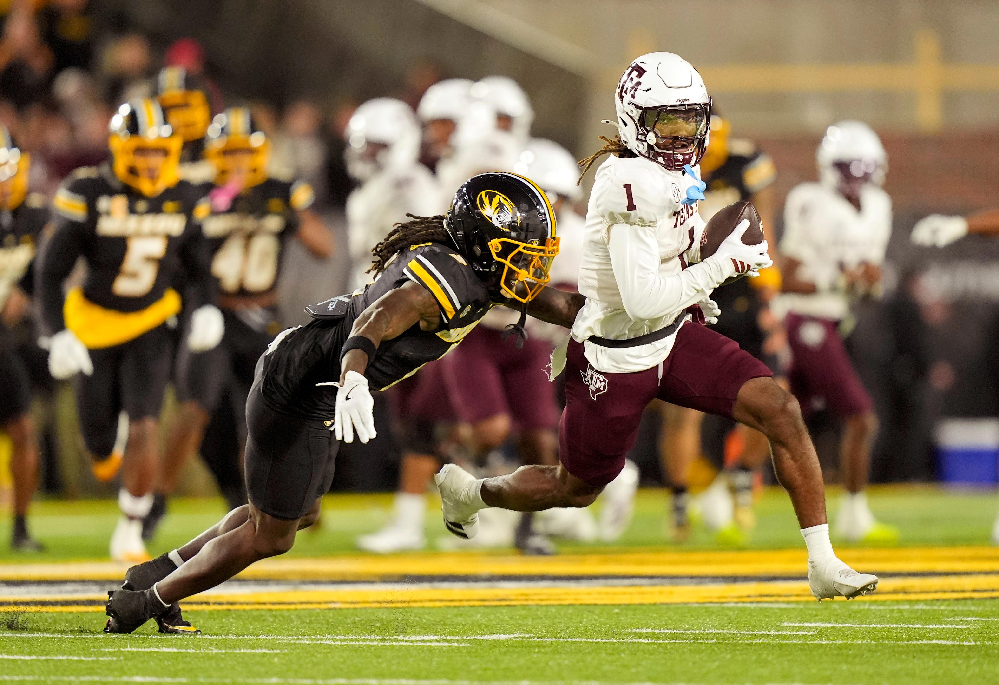 New York Giants assistant GM Brandon Brown scouted Missouri vs. Texas A&M